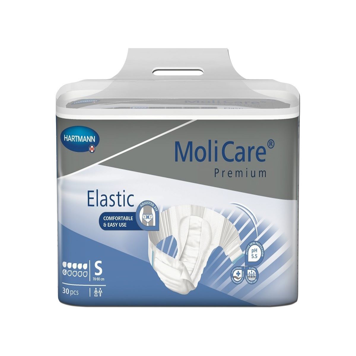 MOLICARE PREMIUM ELASTIC BLUE SMALL 30’S – FrauSchmitt™